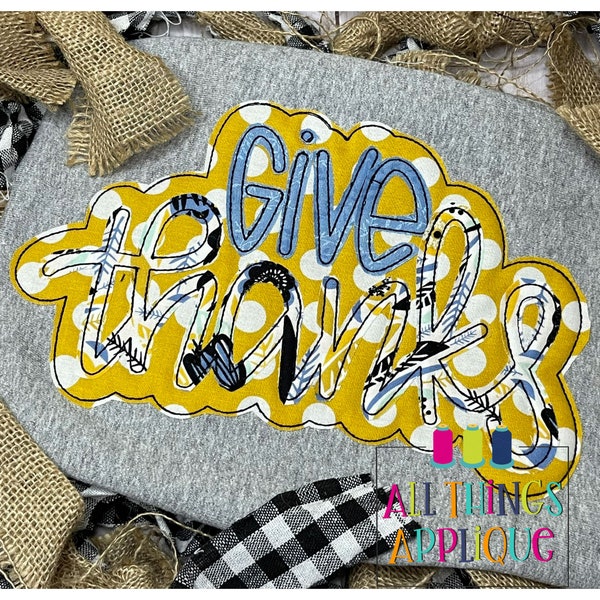 Hand Lettered Thanks - Etsy