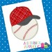 Baseball Applique Design for Machine Embroidery - Satin Stitch Applique ...