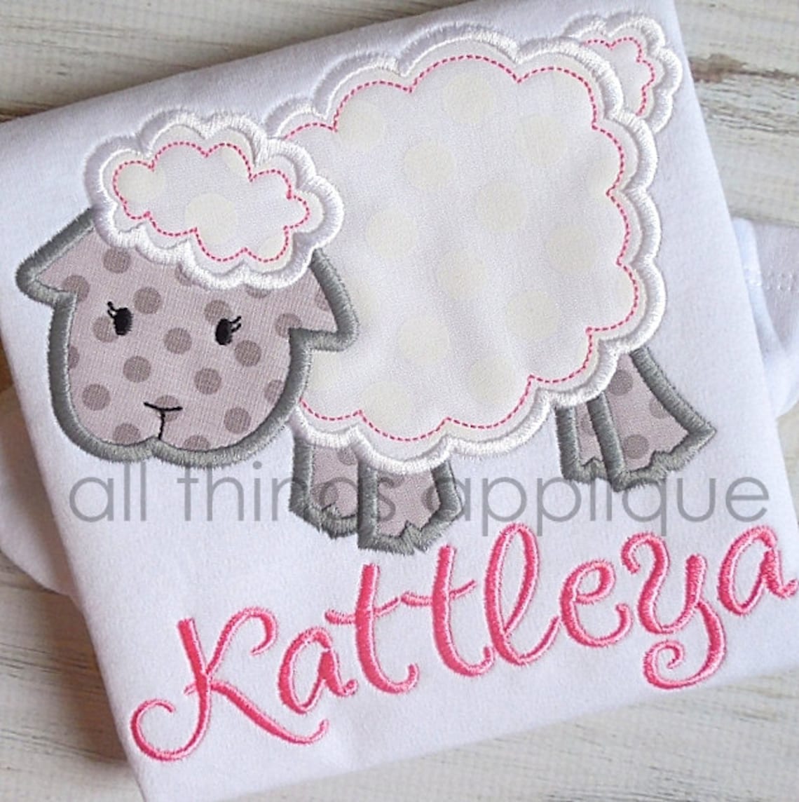 Easter Applique Design Baby Lamb Applique Design 633 4 | Etsy