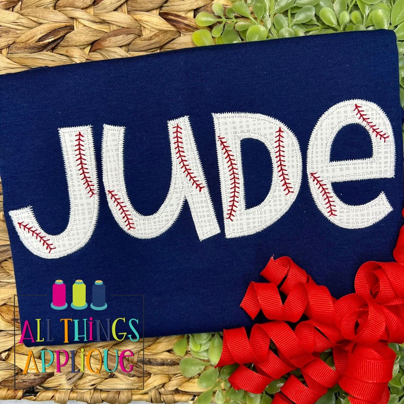 Applique Baseball - Etsy