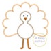 Stick Leg Turkey Zig Zag Stitch Applique Design 1202 - Etsy