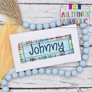 Name Frame Set - Rectangle, Double Rectangle, Scallop Edge, Loopy Name ...
