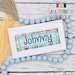 Name Frame Set - Rectangle, Double Rectangle, Scallop Edge, Loopy Name ...