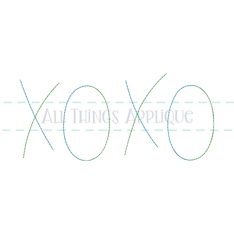 Valentine XOXO - Yarn Embroidery Design to Be Stitched With Chenille ...