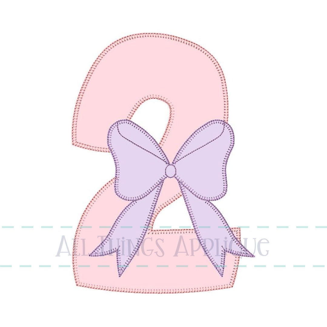 Birthday Number Applique Design for Machine Embroidery | Etsy