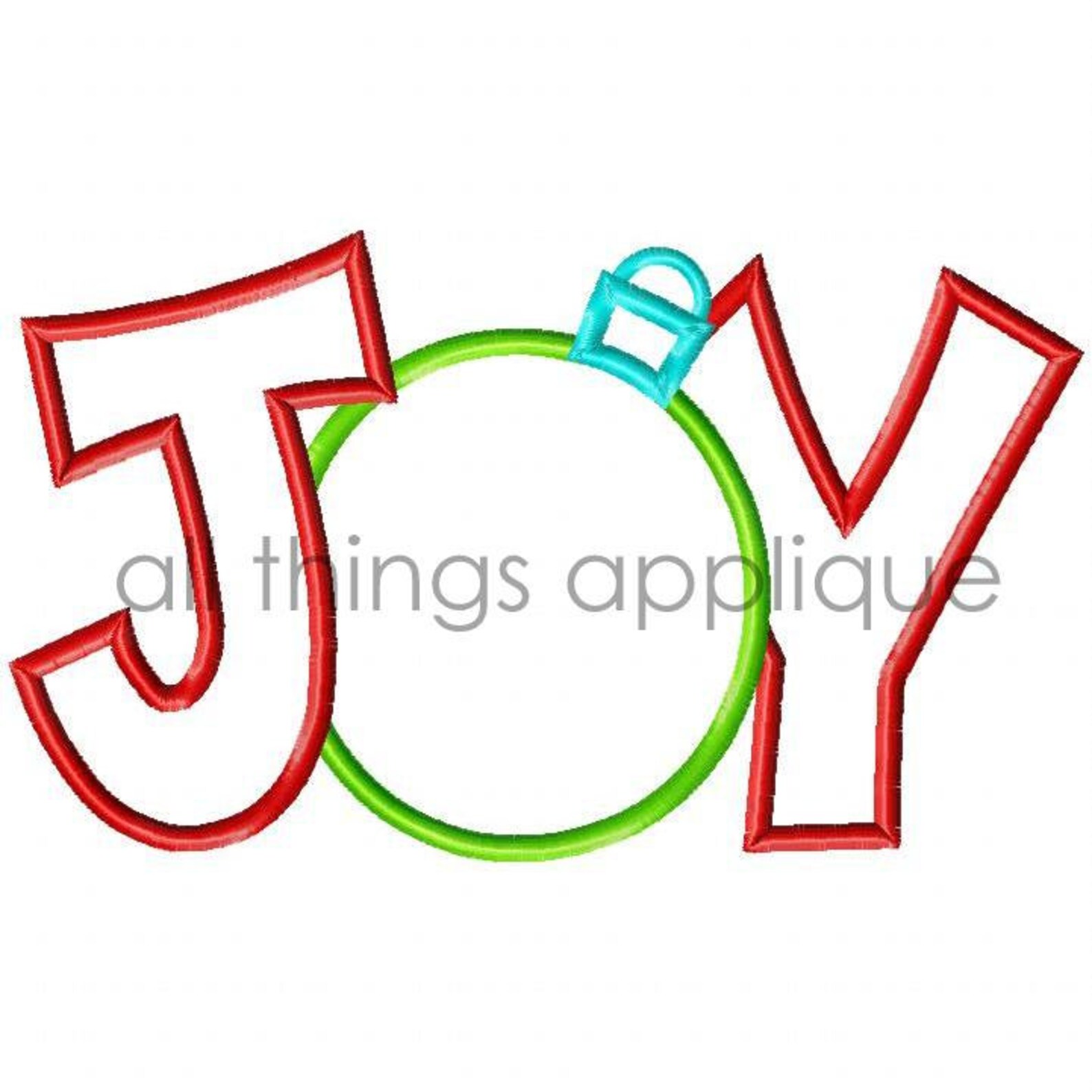 Joy Ornament Applique Design - 4 Sizes - INSTANT DOWNLOAD - Etsy