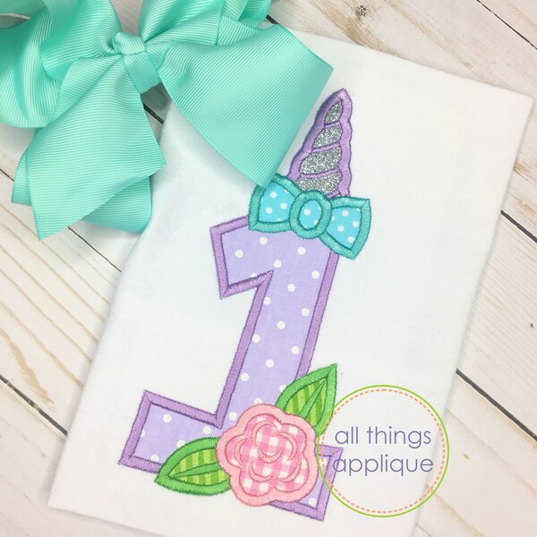 Unicorn Applique - Etsy