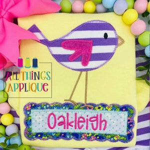 Name Frame Set - Zig Zag Stitch - Rectangle, Double Rectangle, Scallop ...