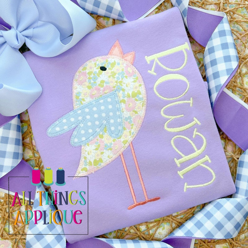 Bird Applique Design - Etsy