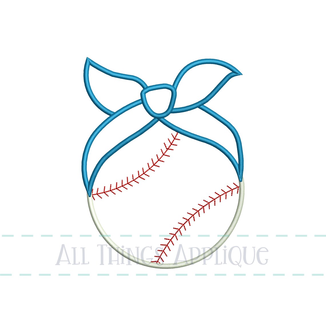 Baseball Softball Applique Design for Machine Embroidery - Etsy