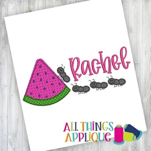 Watermelon Crawl Embroidery Font for Use With Embroidery Machine - 4 ...