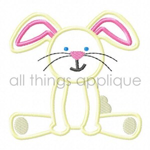 Easter Applique Design - Easter Bunny Applique - Machine Embroidery ...