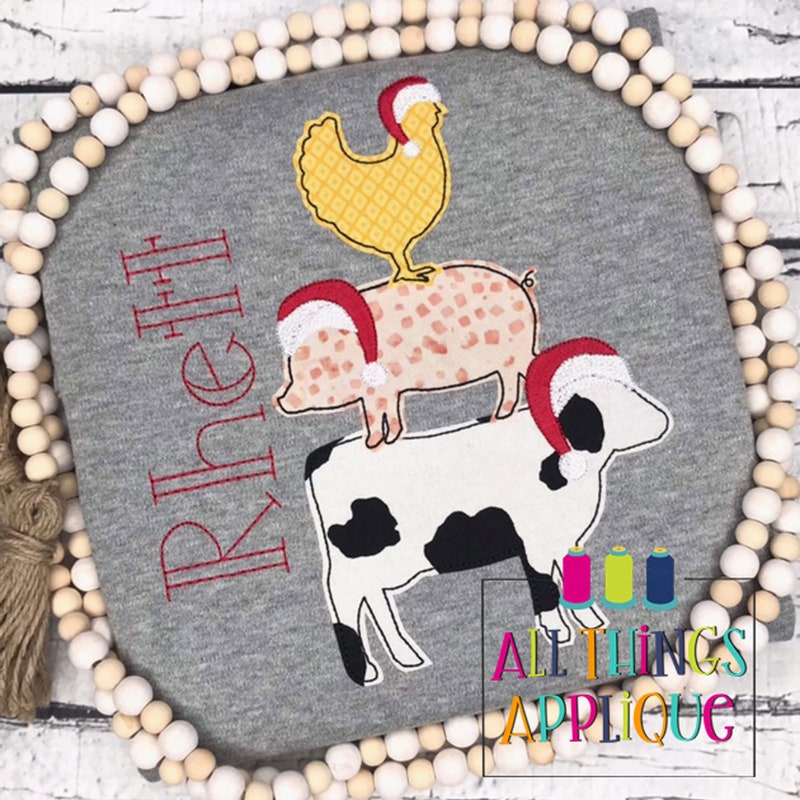 Farm Animal Applique - Etsy