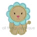 Baby Lion Applique Design 634 4 Sizes Included INSTANT - Etsy