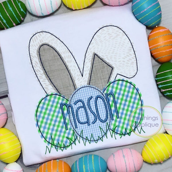 Easter Bunny Applique - Etsy