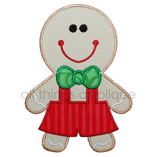 Gingerbread Applique - Etsy