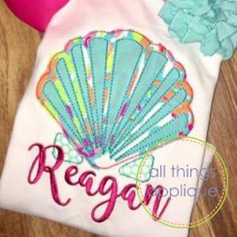 Seashell Applique - Etsy