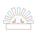 Sun Applique Design With Rays and Name Box for Personalization - Etsy