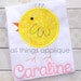 Easter Applique Design Circle Chick 611 Easter Applique Design 3 Sizes ...