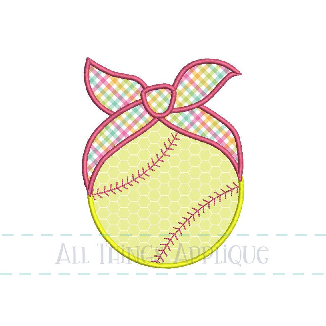 Baseball Softball Applique Design for Machine Embroidery - Etsy