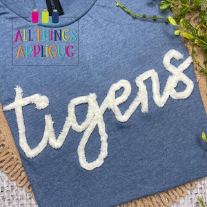 Cursive Yarn Embroidery Font - Machine Embroidery Font for Chenille ...