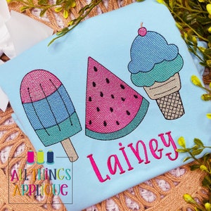 Watermelon Crawl Embroidery Font for Use With Embroidery Machine - 4 ...