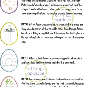 Easter Resurrection Story In-the-hoop Easter Embroidery Applique Design ...