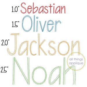 Triple Scribble Embroidery Font Bean Vintage Stitch for Machine ...