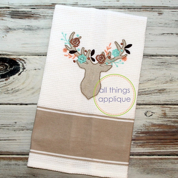 Deer Applique - Etsy
