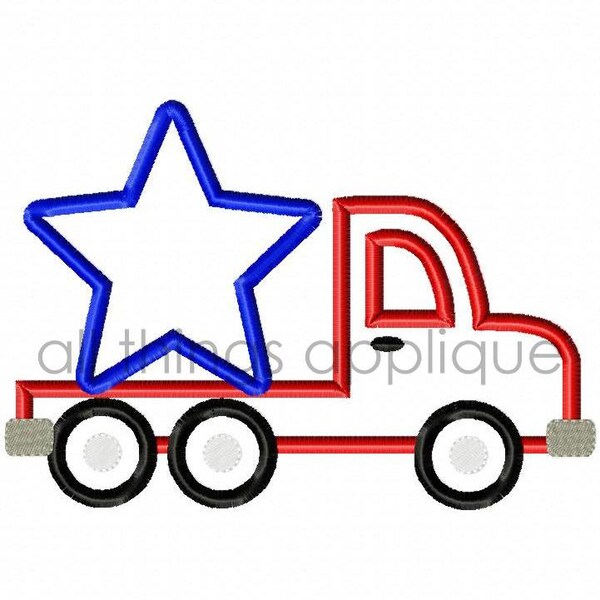 Truck Applique Design - Etsy