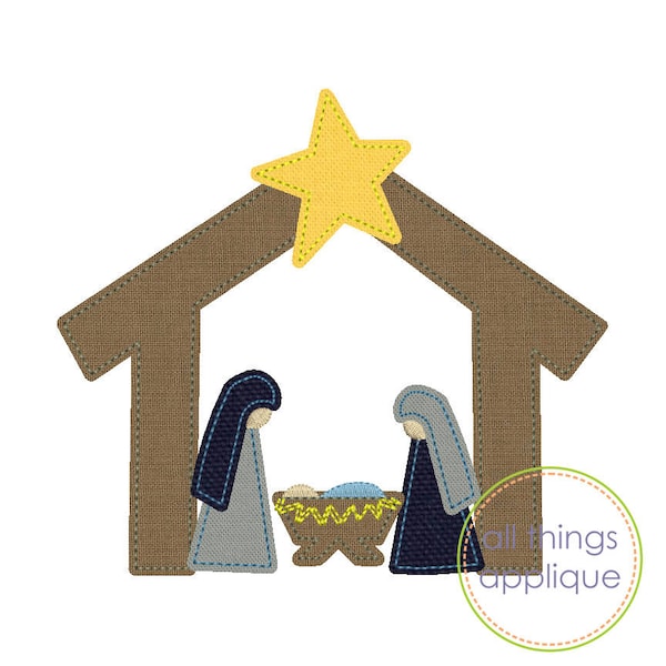Nativity Wool Applique Patterns - Etsy
