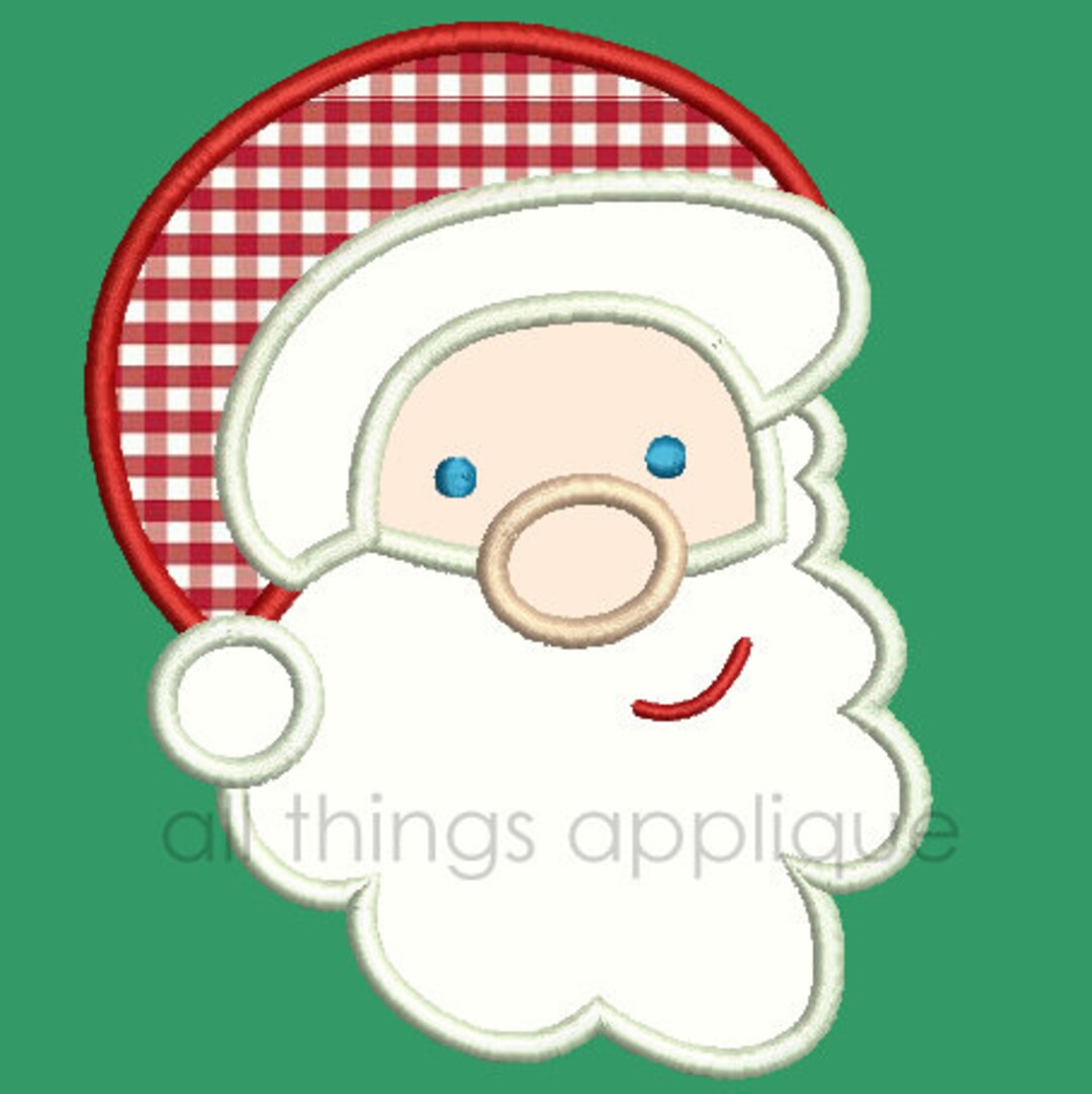Funky Santa Applique Design Christmas Applique Designs 3 - Etsy