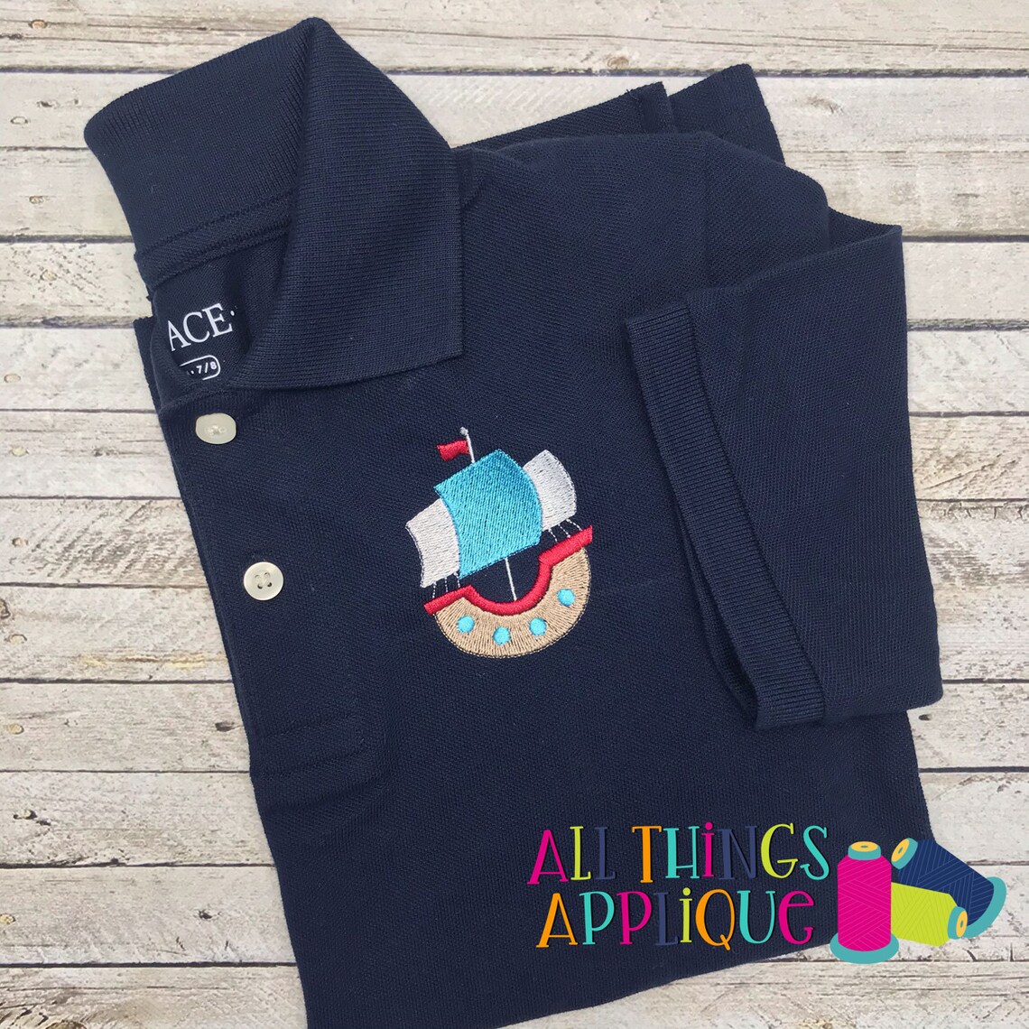 Pirate Ship Mini Embroidery Design for Machine Embroidery | Etsy
