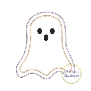 Double Layer Ghost Applique Design - Blanket Stitch (#1405) - Halloween ...