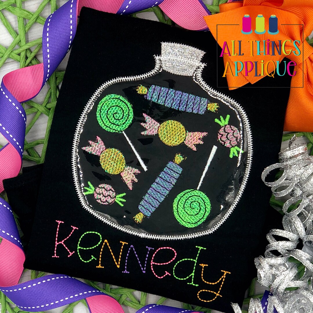 Halloween Applique Design - Candy Potion Design Using Clear Vinyl by ...