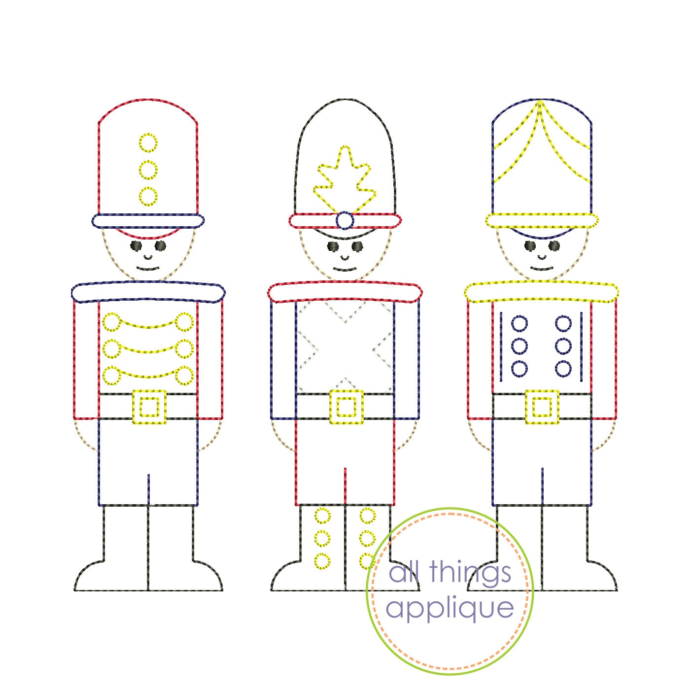 Toy Soldier Quick Stitch - Christmas Embroidery Design (#1050) - 4 ...