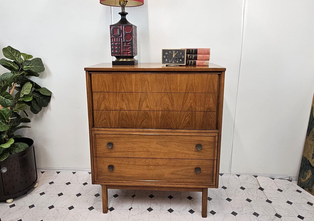 Mid Century Modern Highboy by Dixie - Etsy