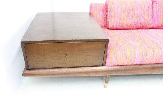 Mid Century Modern Adrian Pearsall Sofa With Incorporated Tables Priced to Sell Etsy