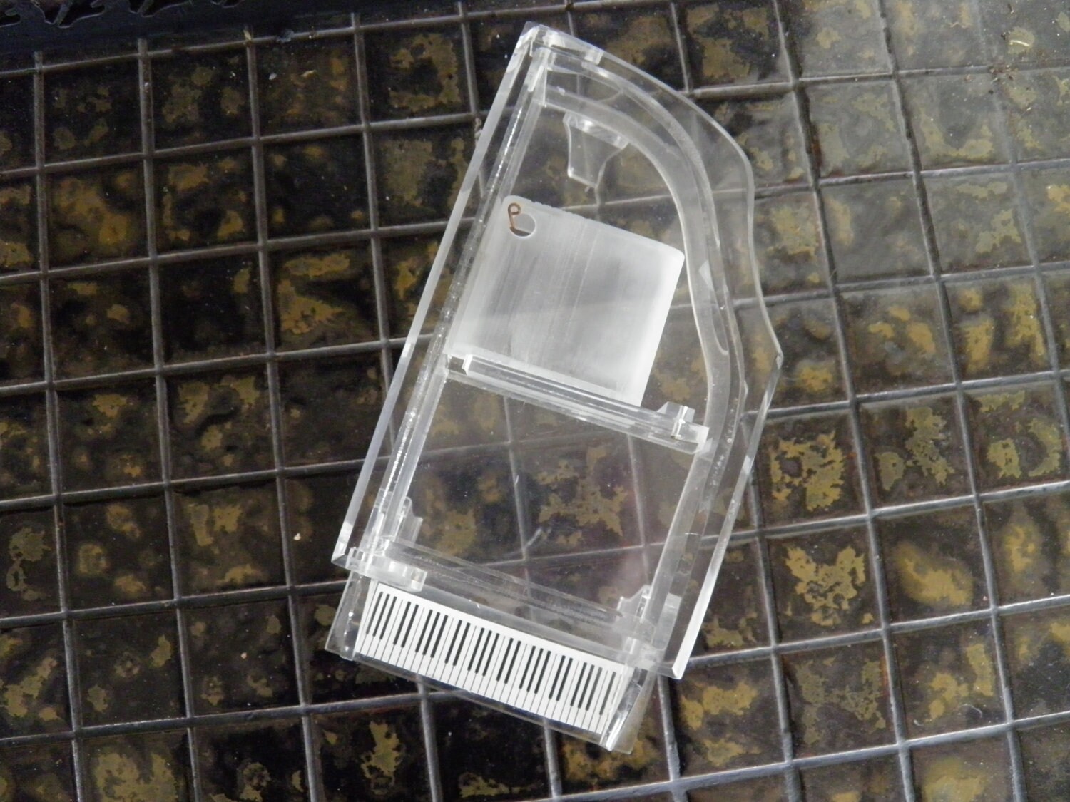 Vintage Lucite, Plastic Music Box, Piano Jewelry Box, Vanity, Bride ...