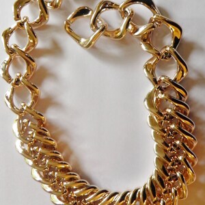 Chain Chunky Bold Statement Necklace - Etsy