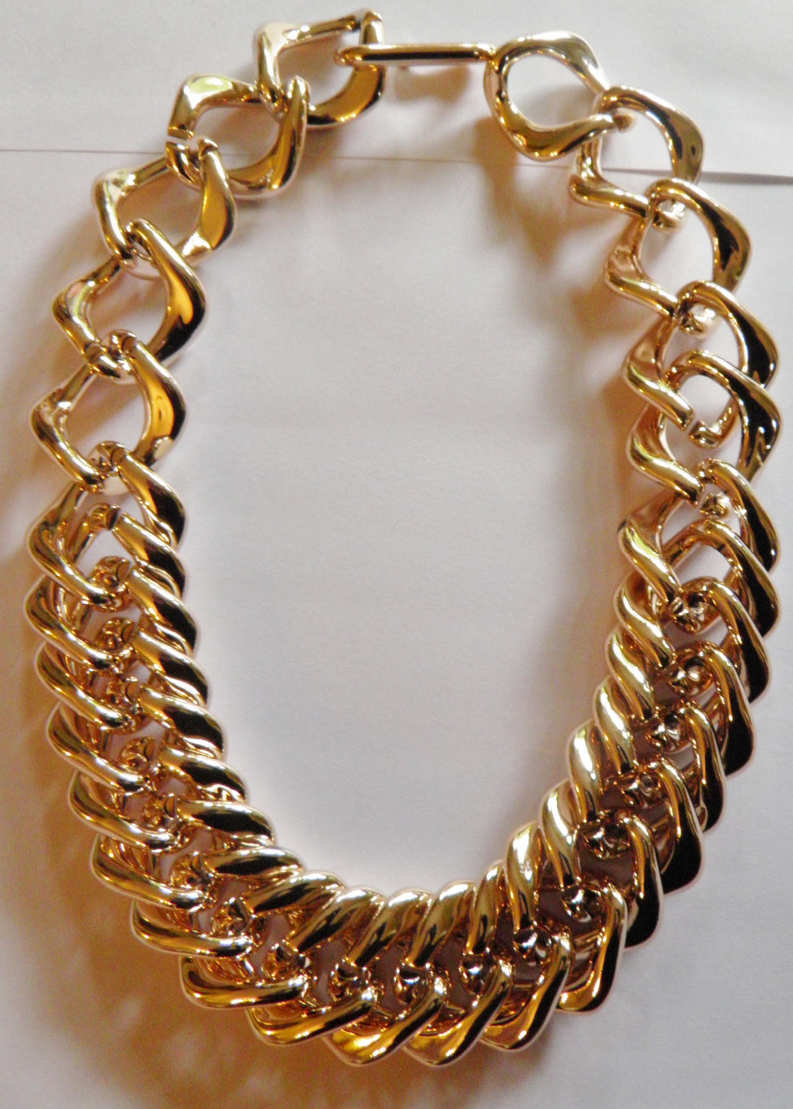 Chain Chunky Bold Statement Necklace - Etsy