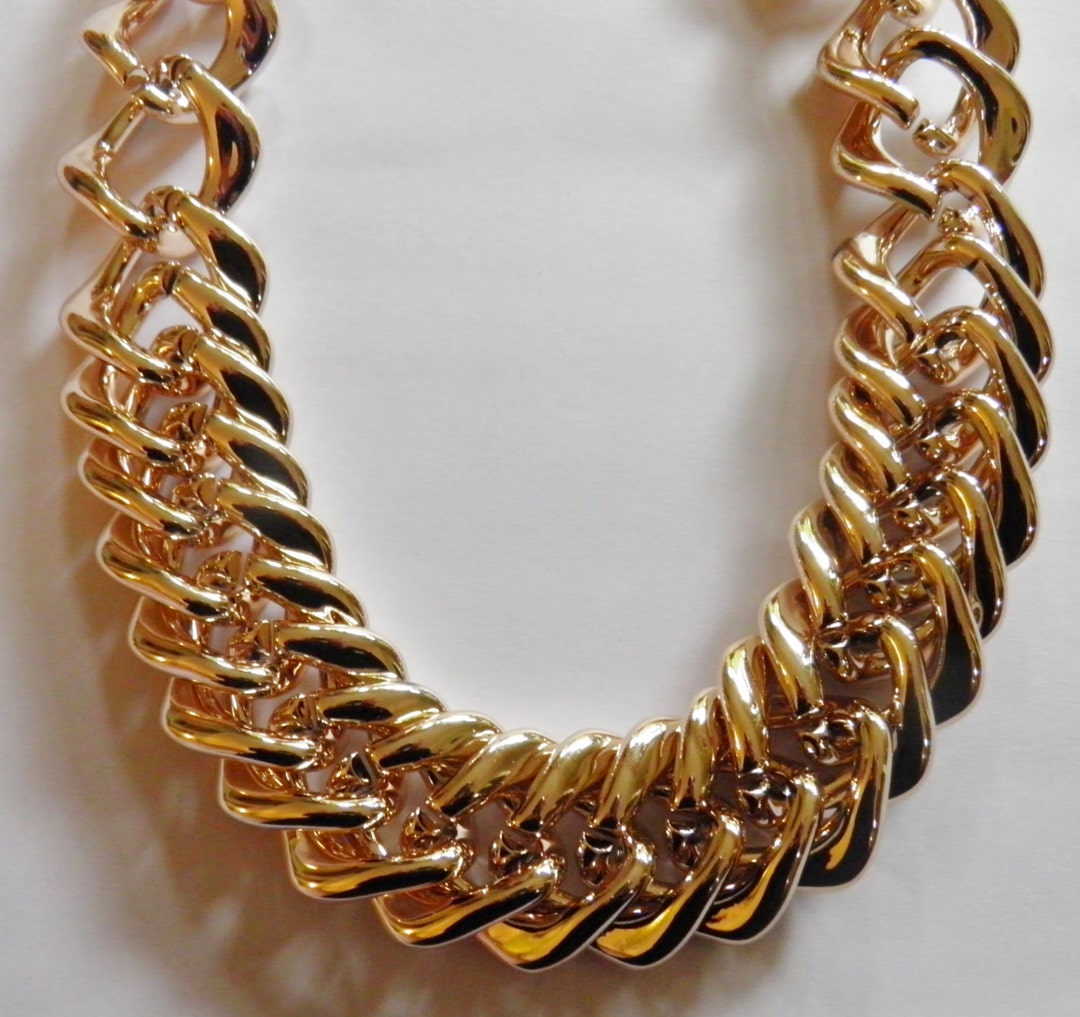 Chain Chunky Bold Statement Necklace - Etsy