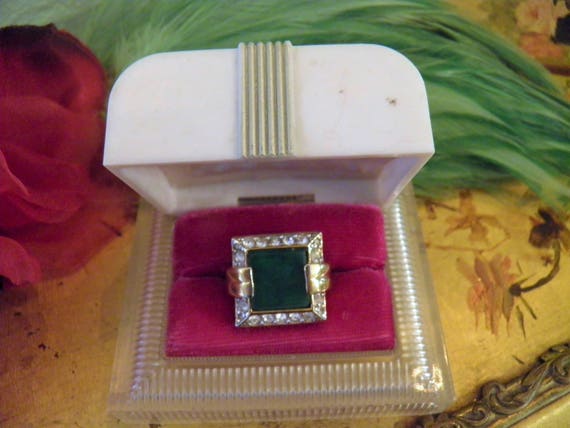 Vintage Ring, Signed D'Orlan Designer Ring - Gem