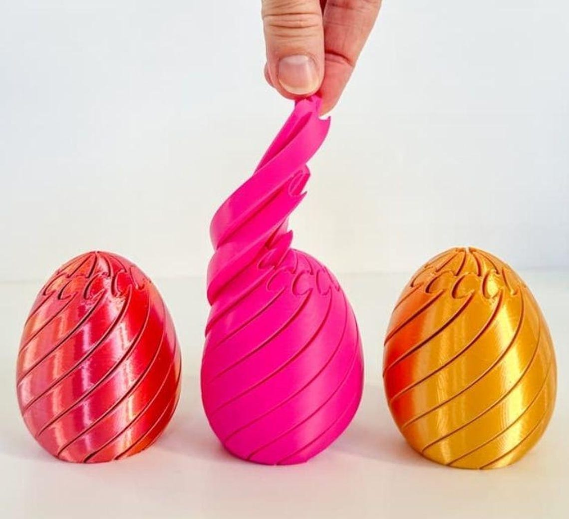 Twisty Fidget Egg STL | 3D Printable Sensory Toy | Articulated Fidget ...