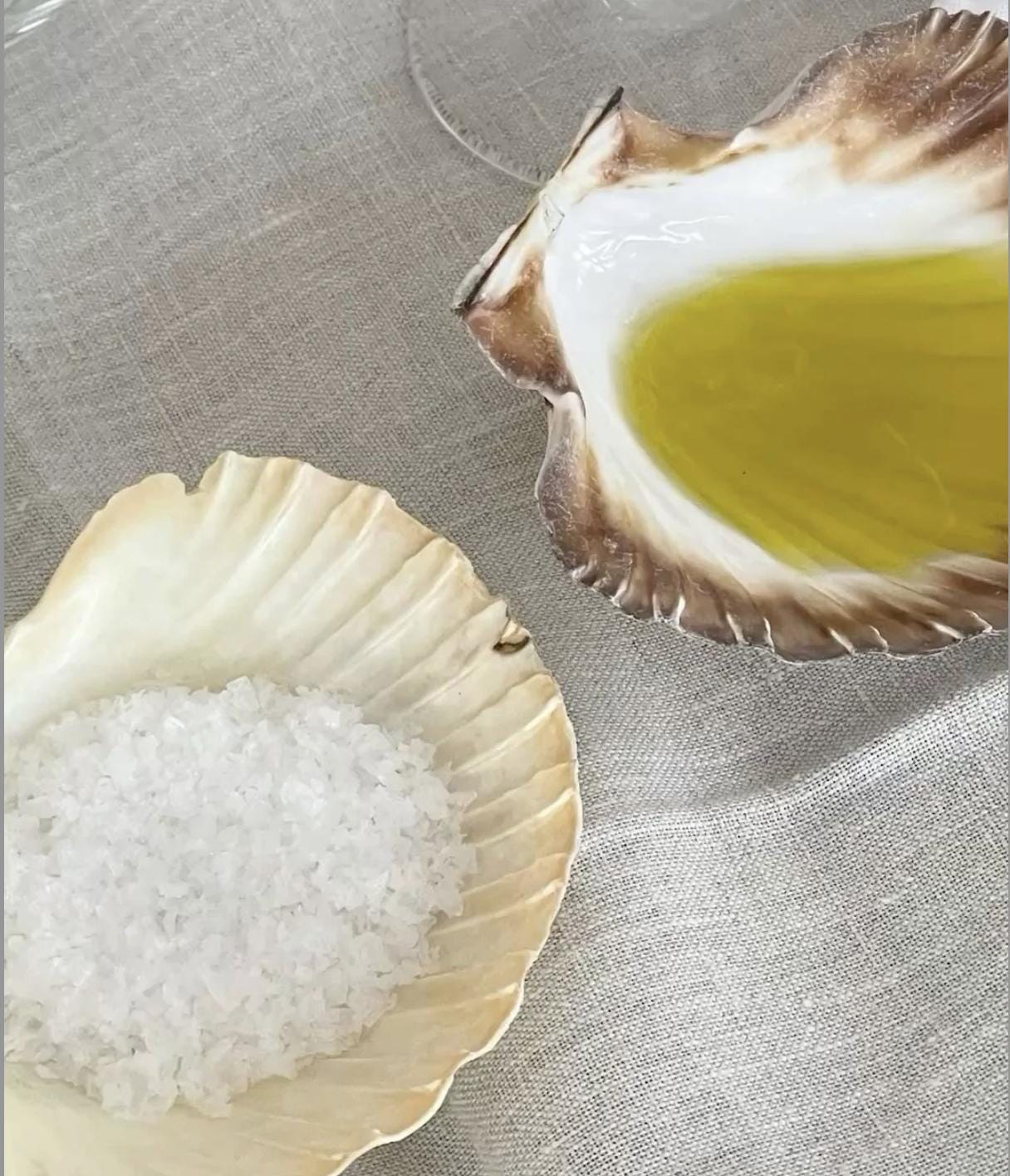 Shell Salt and Olive Oil Dishes - Etsy