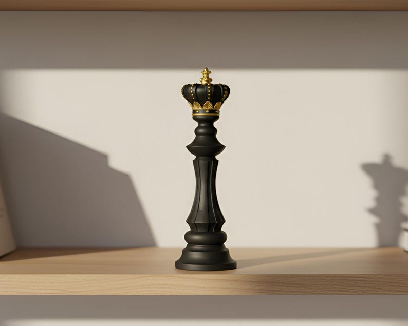 Large Chess Piece Statue 30cm Modern Home Decor Minimalist Resin ...