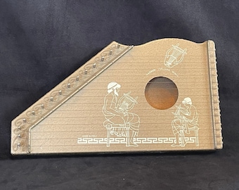 Vintage Autoharp Harbert Italiana Junior Zither, Milano Italy. Greek ...