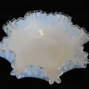 Fenton Silvercrest Ruffle Edge Large Serving Piece / Fruit Bowl ...