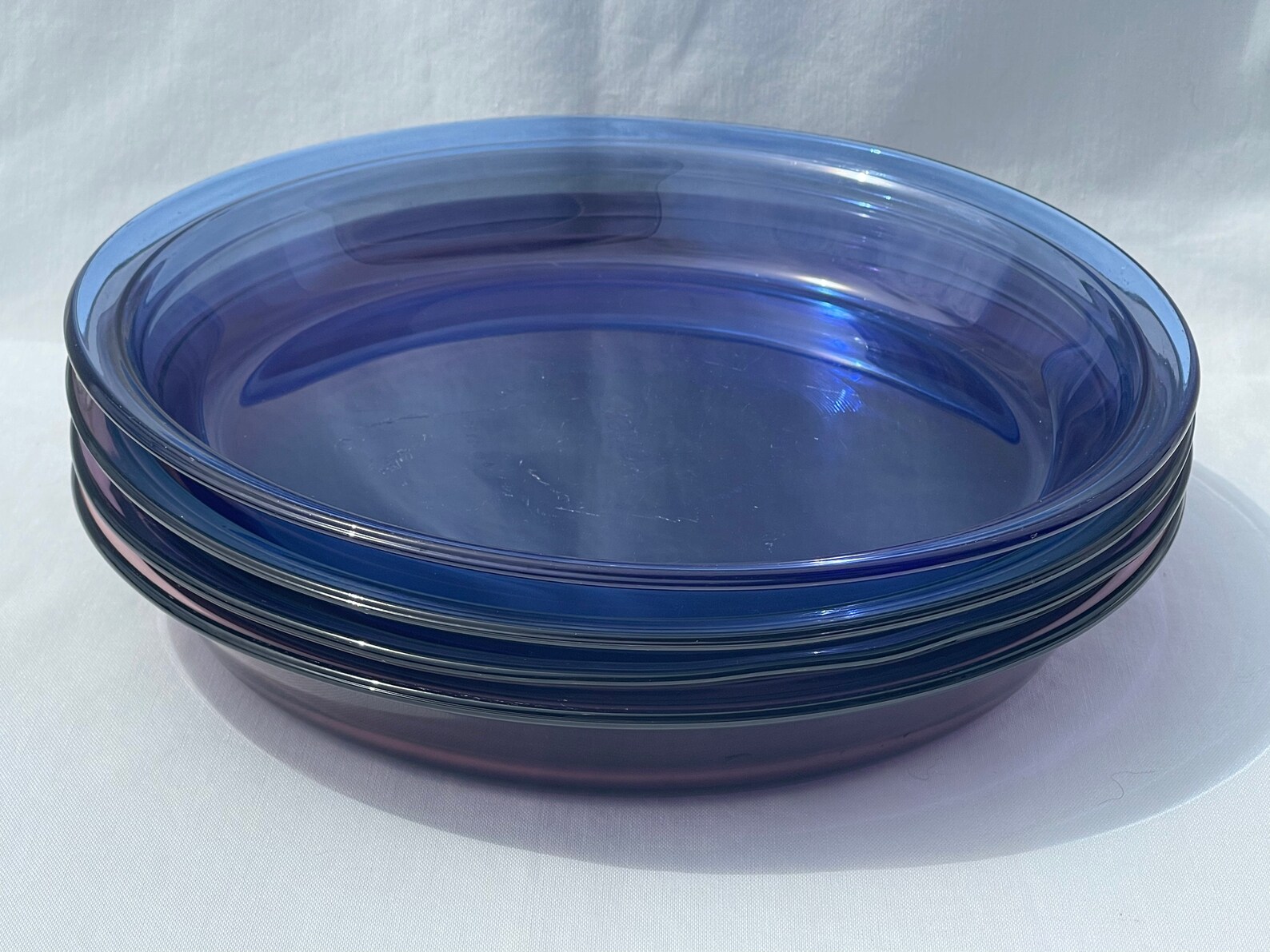 Pyrex Flat Edge Pie Pans #209 in Cranberry, Cobalt, Purple, OR Amber - Etsy