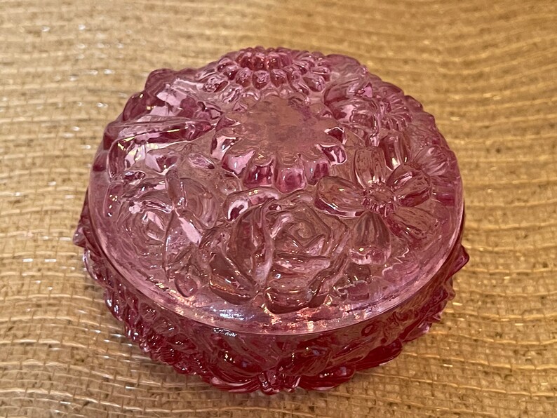 Fenton Violet OR Pink Trinket Boxes - Etsy